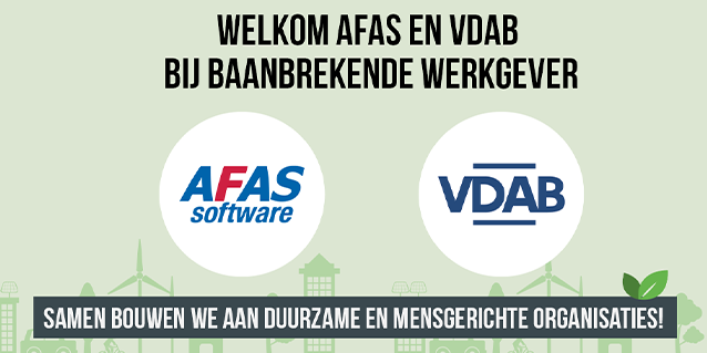 Maak kennis met onze nieuwe partners: VDAB en AFAS